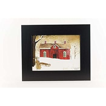 Amazon.com: New Fallen Snow by Billy Jacobs 15x19 Red Barn Wood Flyer ...