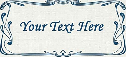 Amazon.com: Blue Squiggle Border – Cotton Fabric Labels for Handmade ...