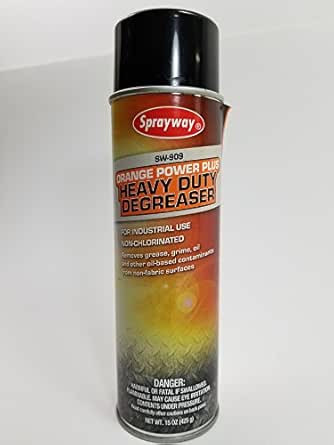 Sprayway SW-909 Orange Power Plus Heavy Duty Degreaser 15 oz. Pack of ...