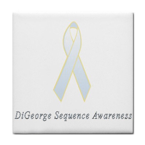 Amazon.com: DiGeorge Sequence Awareness Ribbon Tile Trivet: Kitchen ...