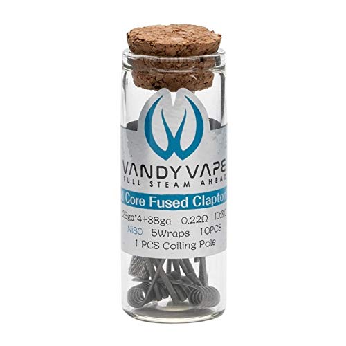 Buy Vandy Coils Prebuilt Box Pre-Wound + Wrap Aid 10 Pieces Each + Tool ...