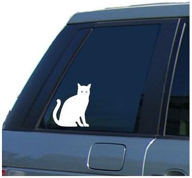 Cat Car Window Sticker Vinyl Decal - By SCA ART: Amazon.co.uk: Baby