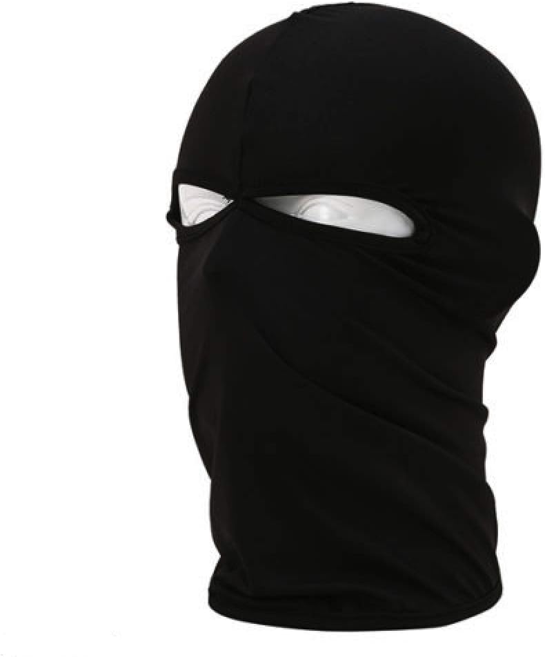 Black Ultra thin 2 hole Balaclava Ski Moto Bike Face Mask Sports Swat ...