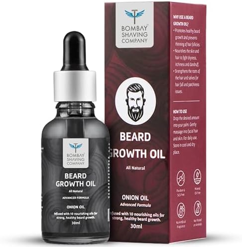 Bombay Shaving Company Beard Growth Onion Oil-10X Nourishing Oils For ...