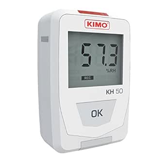 KIMO Instruments Kistock KH50 Humidity & Temperature Datalogger, Mini, Free Software White ...