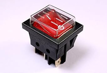 (HY #52) Defond SPST Lighted Rocker Switch, On/Off, with Cover, 15A ...