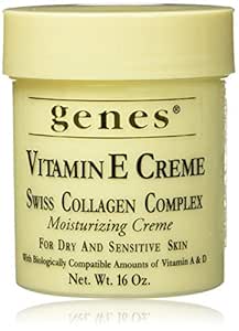 Amazon.com : Genes Vitamin E Creme Swiss Collagen Complex Moisturizing ...