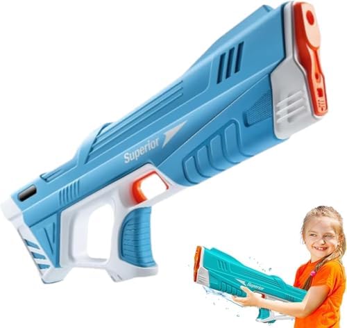 HNEJA Electric Water Gun, 330ml Fully Automatic Suction Electric ...