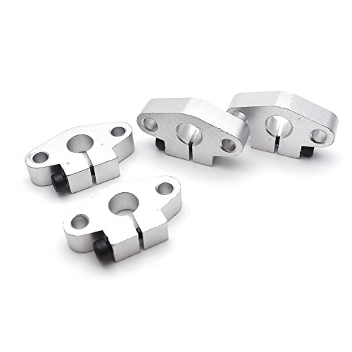 Sydien 4pcs SK10 Aluminum Linear Motion Rail Clamping Guide Support ...