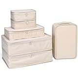 AmazonBasics Packing Cubes - 2 Medium and 2 Large (4-Piece Set), Black ...