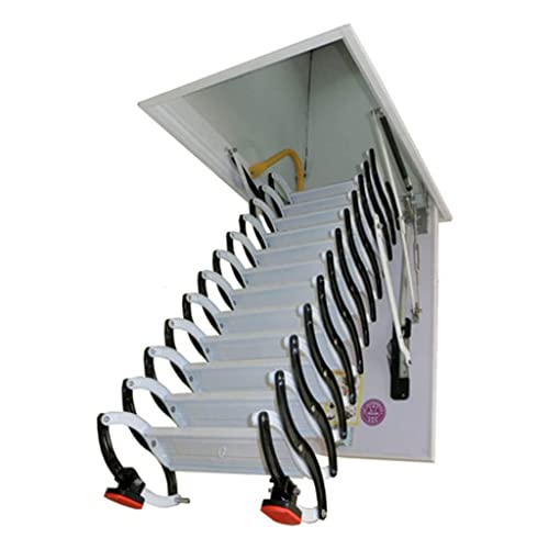OLOTU Semi-Automatic Loft Ladder Wall Mounted Folding Attic Stairs ...