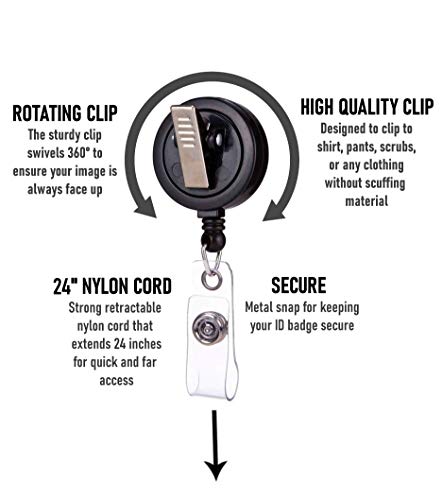 BeAwesome Cute Grogu Baby Yoda Nurse Badge Reel with Alligator Clip ...