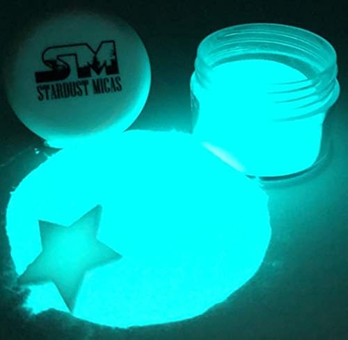 Glow in The Dark Pigment Powder Blue, Luminescent Glow Powder, UV Glow ...