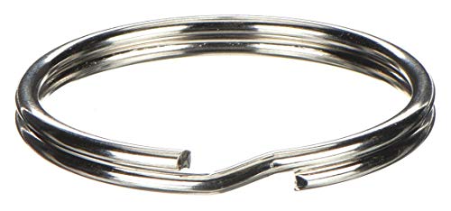 Hy-Ko Products, KB109, Split Key Ring, 1-1/2 in, Tempered Steel: Key ...