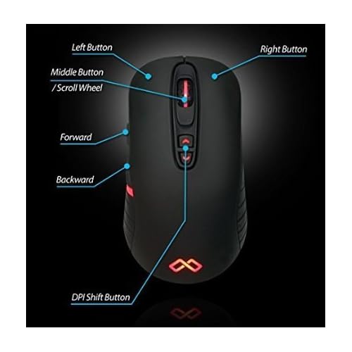 Omron Switch 4 Level Dpi Tnm Maxtill Tron G10 USB Wired Gaming Mouse ...