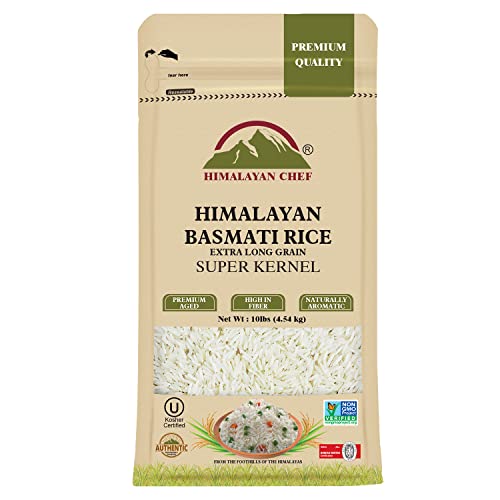 Himalayan Chef Basmati Rice, Premium Aromatic and Authentic Rice, Large ...