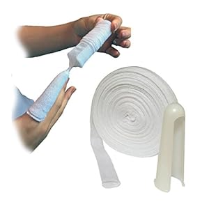 10 METRES OF STEROGAUZE TUBULAR FINGER CUT WOUND DRESSING GAUZE BANDAGE ...