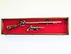 Long Rifle/Musket Gun Display Case Wall Rack Cabinet w/UV Protection ...