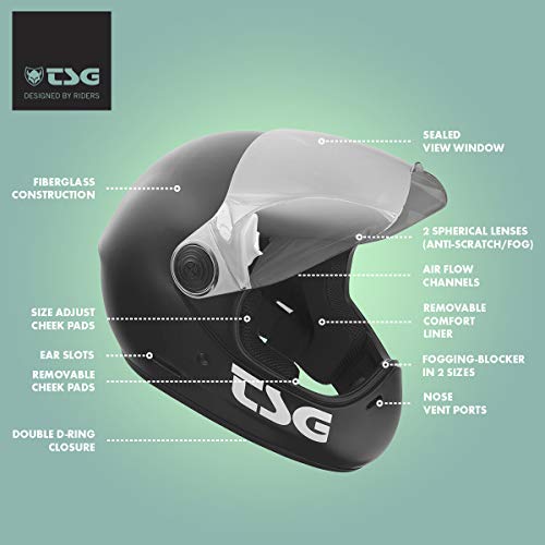 Motorcycle Helmets TSG Pass Pro Full-Face Helmet - Downhill Skate/E ...