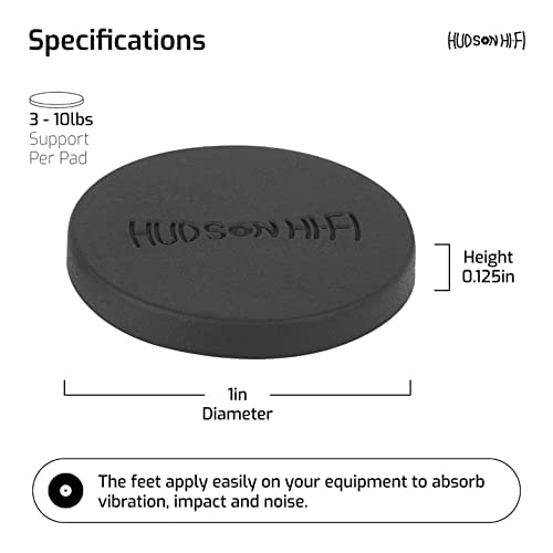 Hudson Hi-Fi 1" Platinum Silicone Isolation Dot, Non-Skid Isolation ...