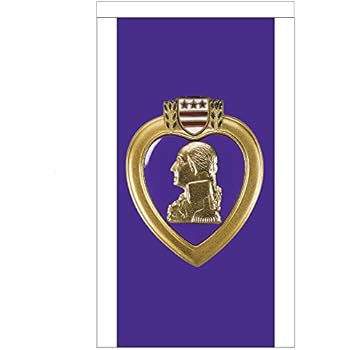 Amazon.com : Purple Heart Flag (12 in. x 18 in.) : Outdoor Flags ...