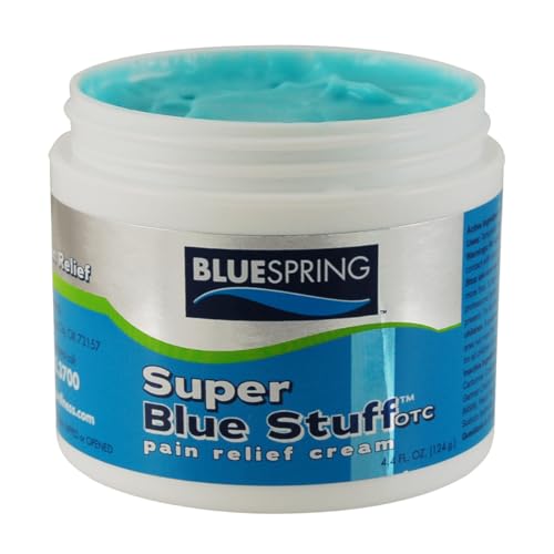 BLUESPRING Pain Relief Cream- Super Blue Stuff with Emu Oil, Arnica ...