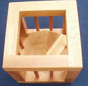 Amazon.com: Pyramid Cage - size large wood puzzle and brain teaser ...
