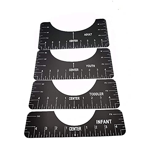 T-Shirt Ruler Guide kit , 4 Pack T Shirt Alignment Guide Tool Tee ...