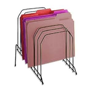 Amazon.com : 1InTheOffice Metal Incline Desktop File Sorter, 8 ...
