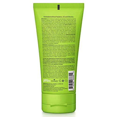 Yes To Tea Tree Pre Shampoo Scalp Scrub, 6 Fl Oz - Gently Exfoliates ...