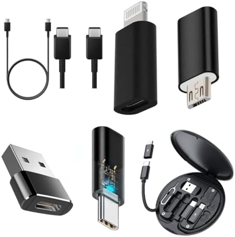 USB C Lightning to USB Adapter Cable Kit | Multi Charging Adapter Set ...