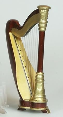 Dolls House Miniature Harp: Amazon.co.uk: Toys & Games