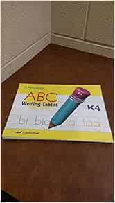 Manuscript ABC writing tablet: K4: Richardson, Elmina: Amazon.com: Books