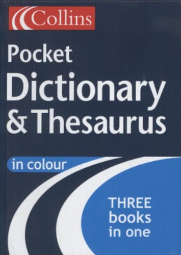 Amazon.com: Collins Pocket Dictionary and Thesaurus: 9780007143054 ...