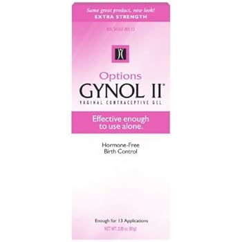 Amazon.com: Options Gynol Ii Vaginal Contraceptive Gel 2.85 Fl Oz (2 ...