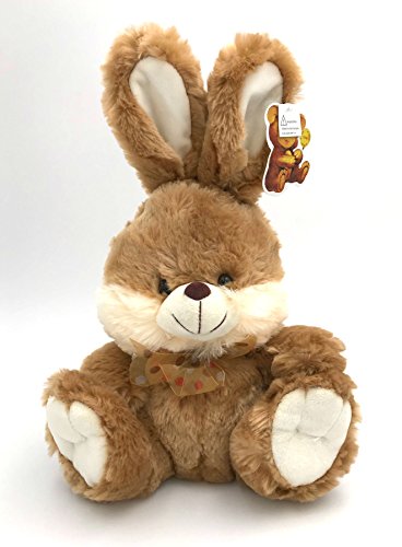 Brown Bunny Fluffy Plush Toy With Lighted Cheeks and Musical Cover Song ...