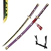 zimo Anime Cosplay Roronoa Zoro Hand Forged Katana Real Sword, AME Yama ...