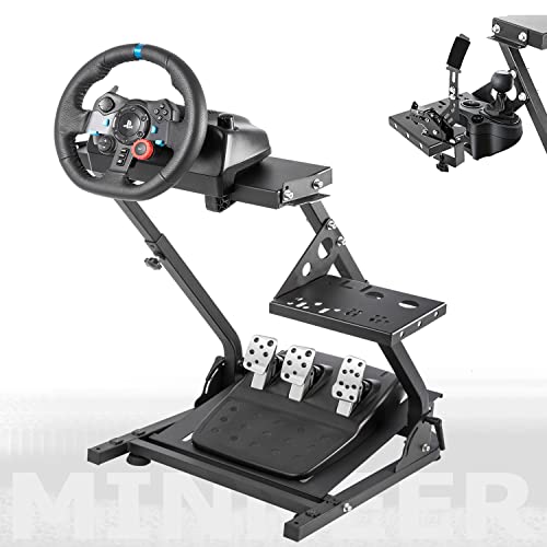 Minneer Foldable Racing Wheel Stand Fit for Logitech G29 G920 G923 ...