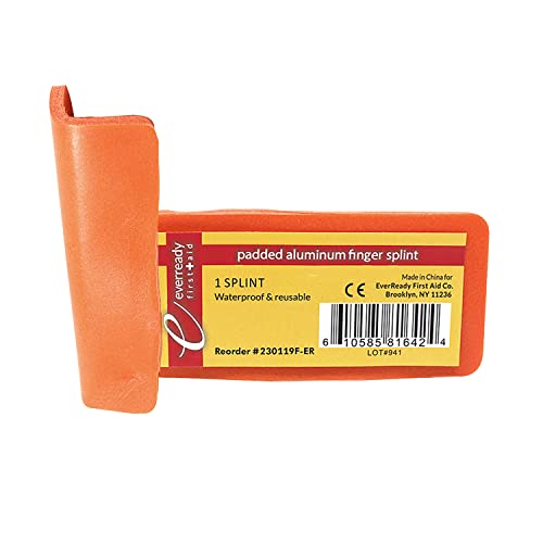 Ever Ready First Aid Padded Aluminum Finger Splints 4" x 2" - 10 Pack ...