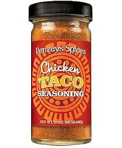 Amazon.com : Chicken Taco Seasoning By Penzeys Spices 2.1 oz 1/2 cup ...