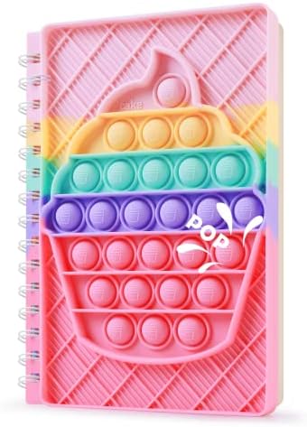 Pop Bubble Notebook Fidget Toy，Baytion Pop Fidget Notebook Dairy A5 ...