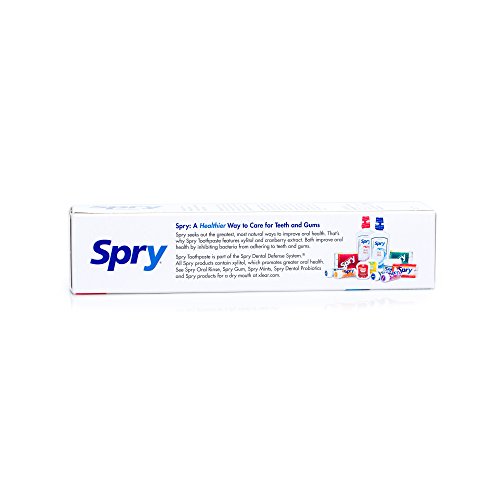 Spry Xylitol Toothpaste, Fluoride-Free - Fluoride Free Toothpastes