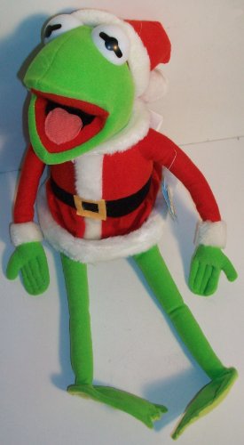 KERMIT THE FROG DRESSED AS SANTA MUPPETS JIM HENSON 15" Plush - Import ...