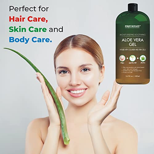 Pure Aloe vera gel - with 100% Fresh & Pure Aloe Infused with Stem ...