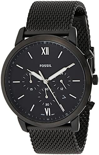 سعر ساعة للرجال من فوسيل نيوترا كرونو المصنوعة من الستانلس ستيل الشبكي ...