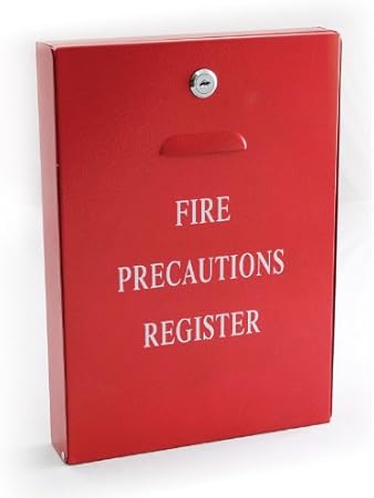FIRE SAFETY DOCUMENT BOX A4 (FIRE LOG BOOKS EXTINGUISHERS OFFICE SAFETY ...