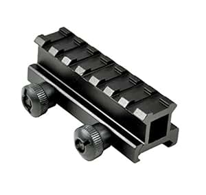 Amazon.com : SNIPER® See Through Scope Riser Mount; 7 Picatinny Slots ...