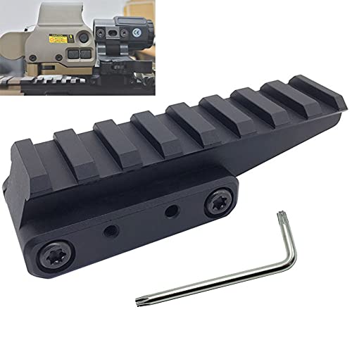 Picatinny Optics Riser Mount Red Dot Riser Mount 8 Slot Picatinny Rail ...