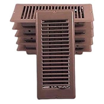 Deluxe Metal Mobile Home Floor Register Vents (4x10, Brown) - - Amazon.com