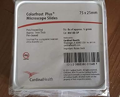 Fisherbrand Superfrost Plus and ColorFrost Plus Microscope Slides/Pink ...
